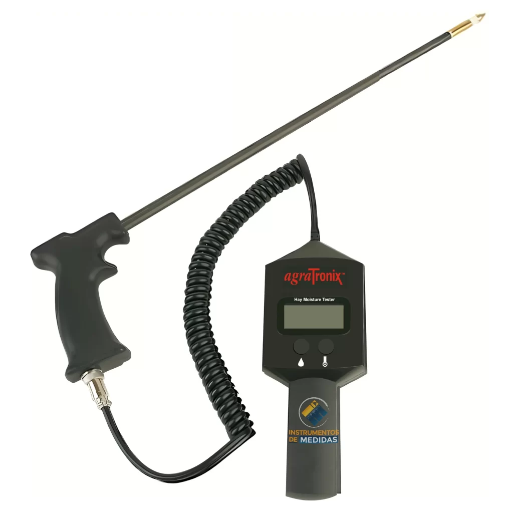 Probador digital portátil de heno DHT-1 - Agratronix (Con sonda de 24 ...