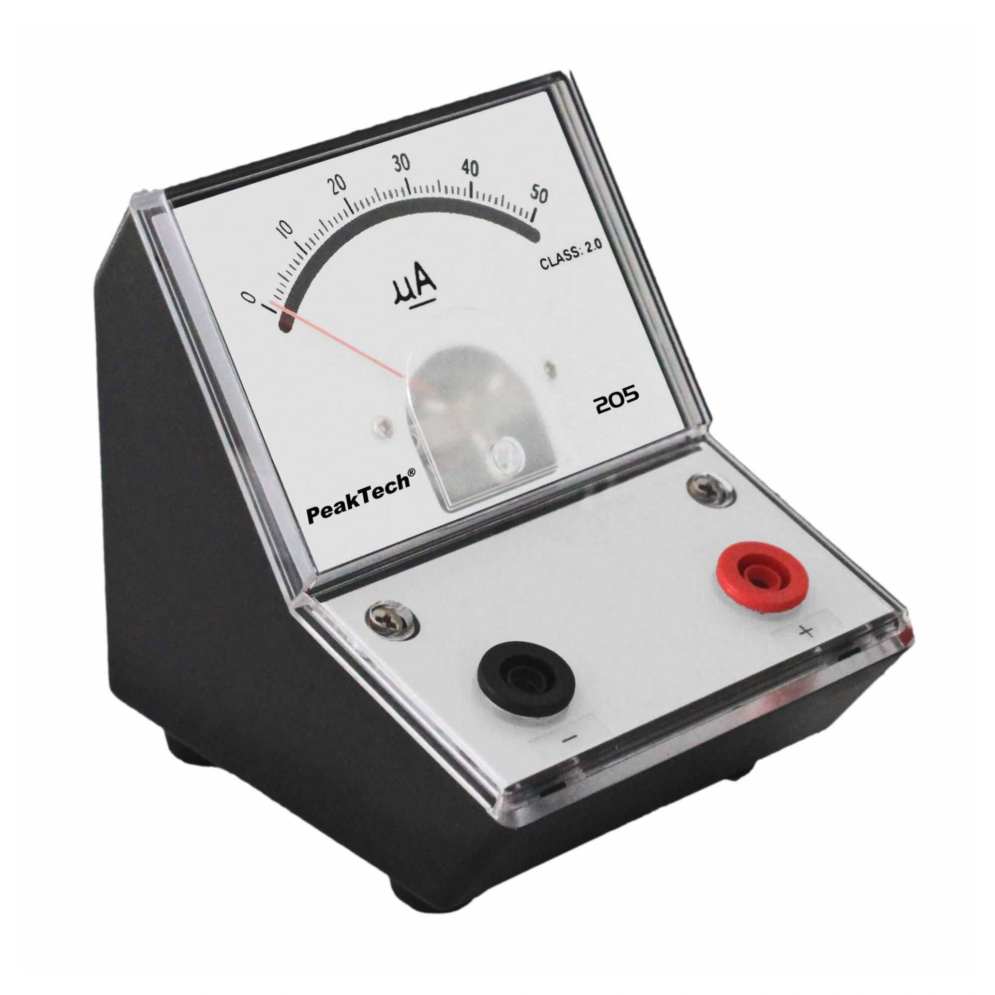 Amperímetro Analógico P 205-01 - PeakTech® (- 0 ... 50 µA DC ...
